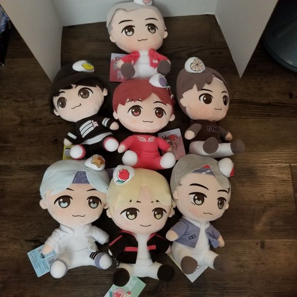Toys | Bts 11 Plush Complete Set Of 7 Rm Jin Suga Jhope Jimin V And ...